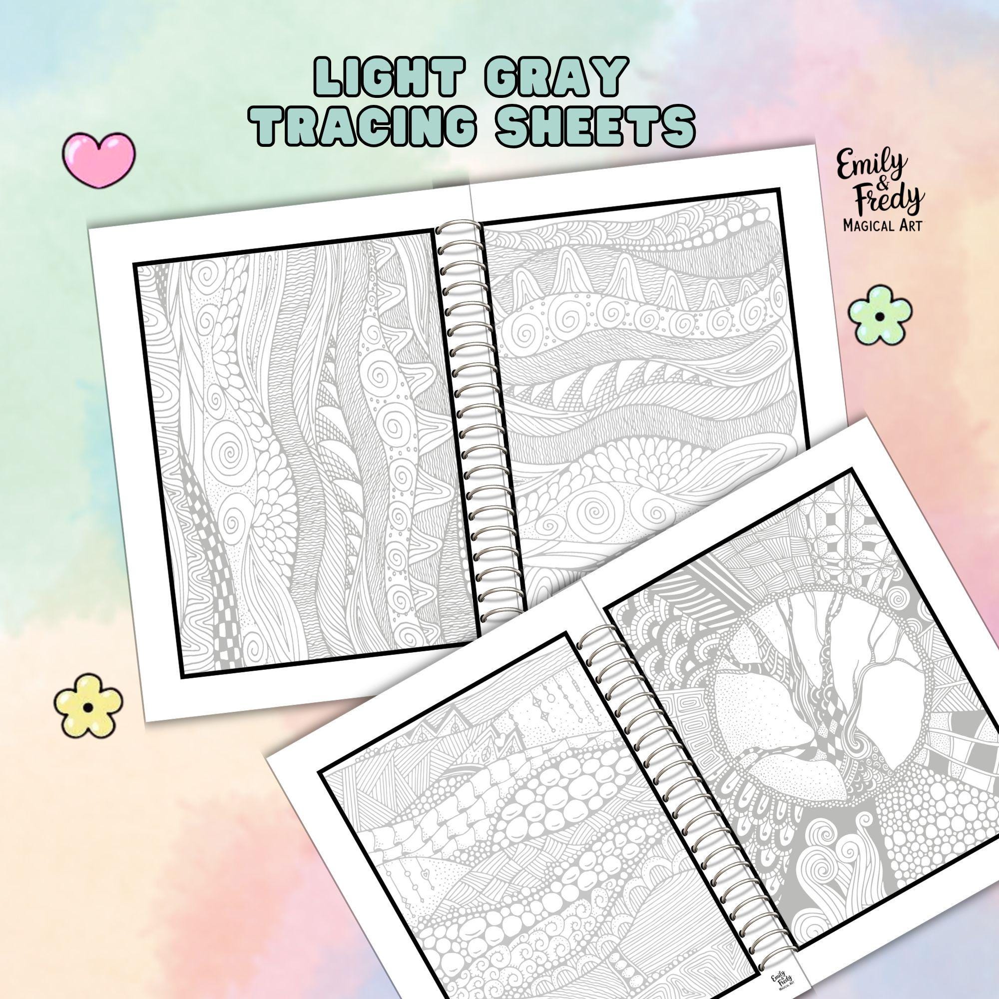 Zen Doodle Practice Sheets + Tracing Pages | Printable PDF | Zentangle ...