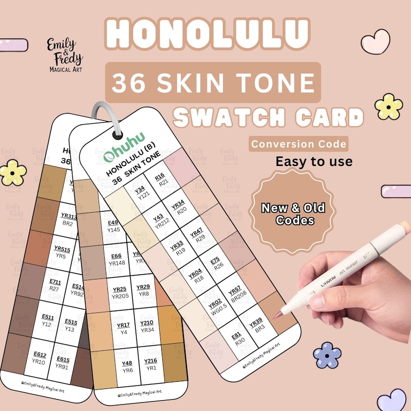 Skin Tone Color Code - Etsy UK