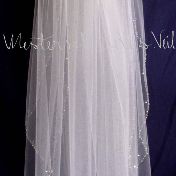 Beaded Bridal Veil - Etsy