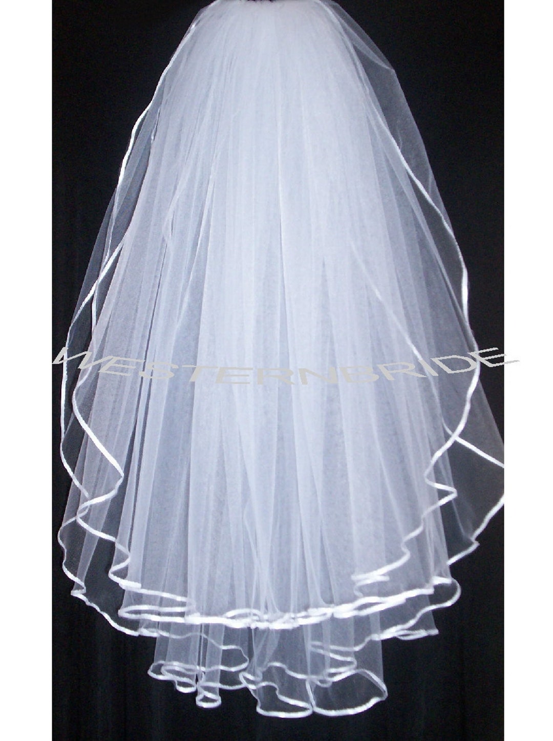 BALLET WALTZ 2 Tier Elegant Wedding Bridal Veil. White or Ivory , Your ...
