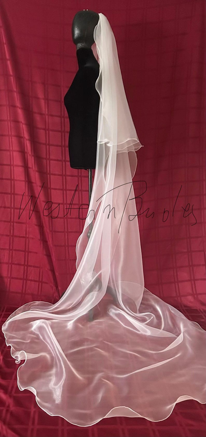 CRYSTAL SHEER , ORGANZA Wedding Soft Veil - Etsy