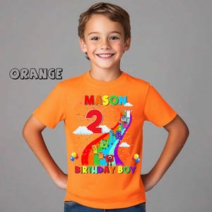 Custome Numberblocks Birthday Shirt, Number 1-10 Bday Theme Party Shirt ...