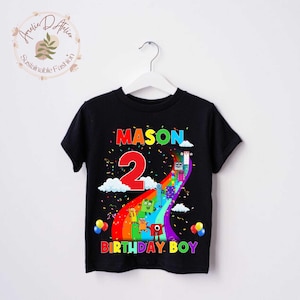 Custome Numberblocks Birthday Shirt, Number 1-10 Bday Theme Party Shirt ...