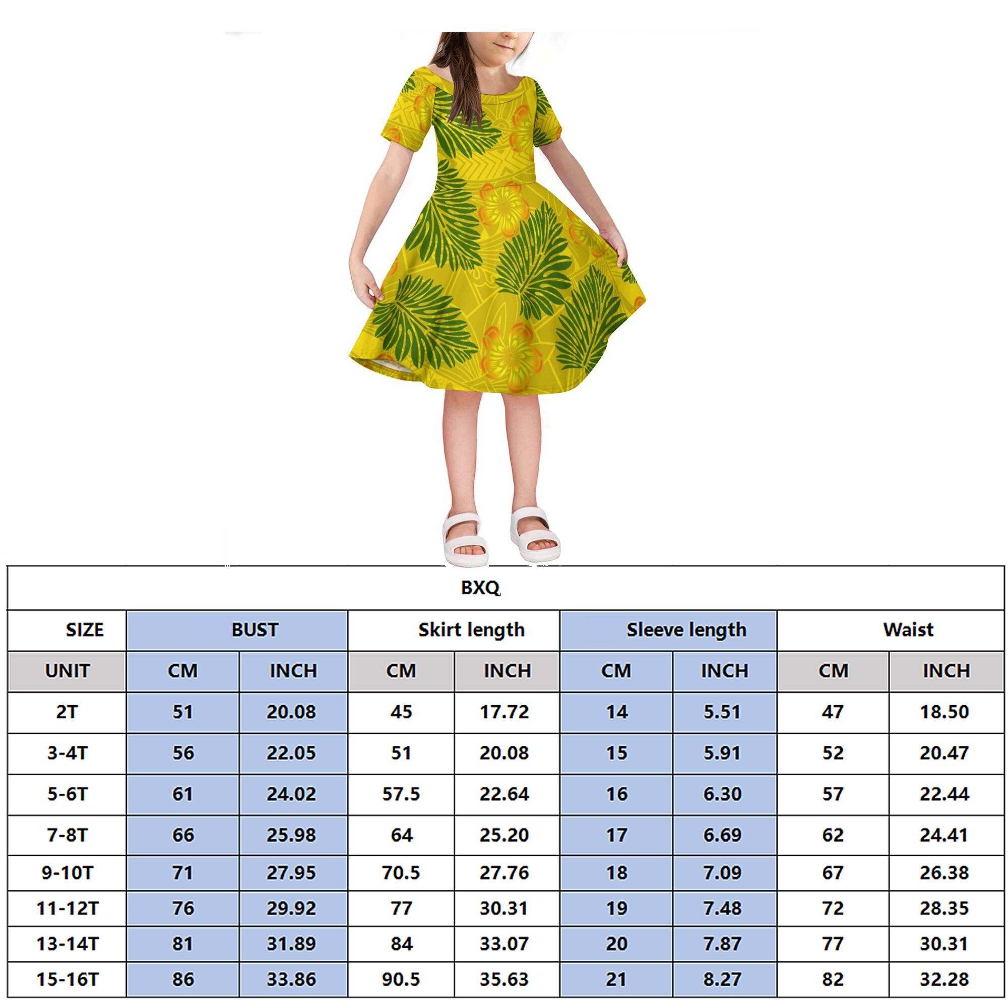 Plus Size Women Half Sleeve Dress Customized Samoan Puletasi Set ...