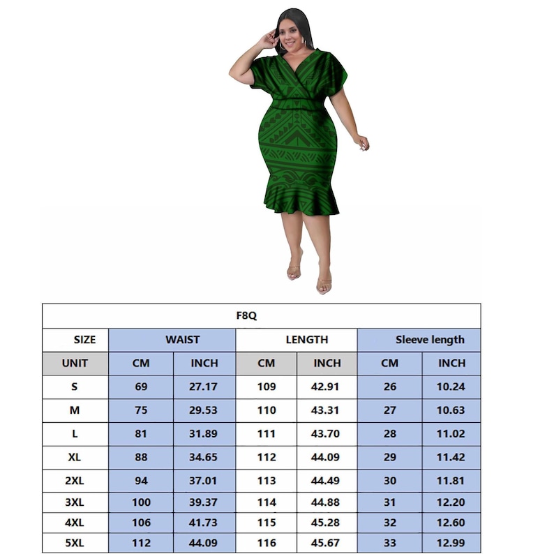 1 MOQ Custom Samoan Polynesian Tribal Retro Style Dress Ladies Plus ...
