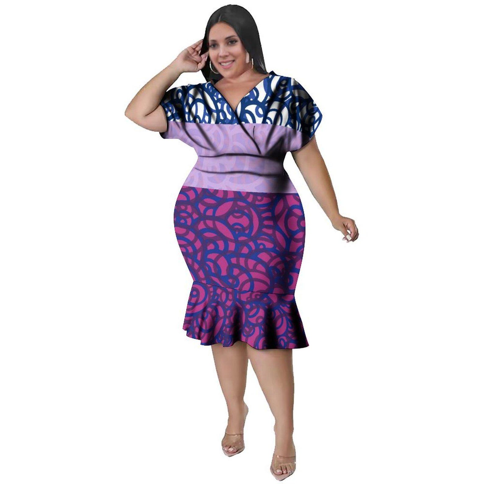 1 MOQ Custom Samoan Polynesian Tribal Retro Style Dress Ladies Plus ...