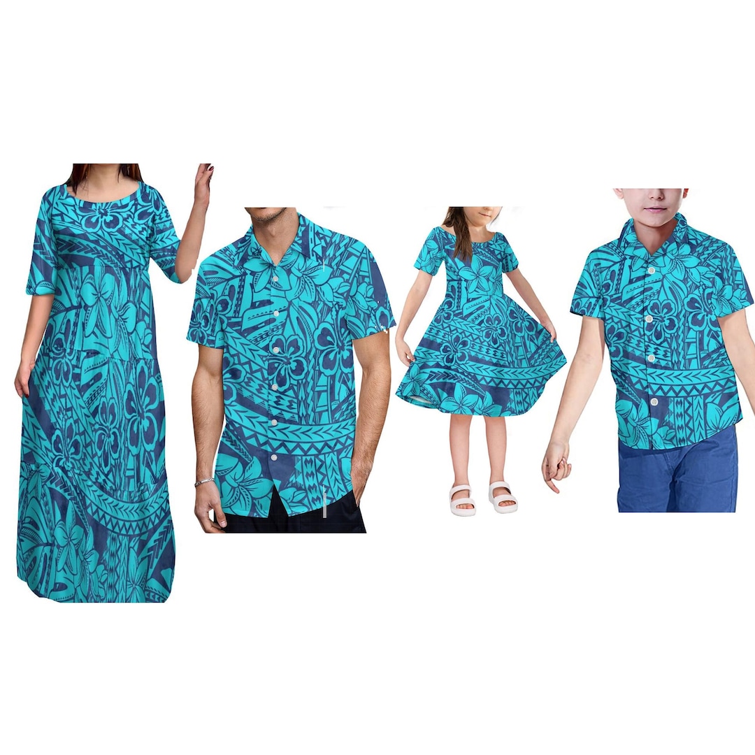 Polynesian Family Gathering Party Set Mother Daughter Cute Cake Skirt ...