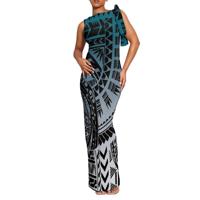 Samoa Fiji Fashion Plus Size Elegant Maxi Dress Polynesian Islands ...