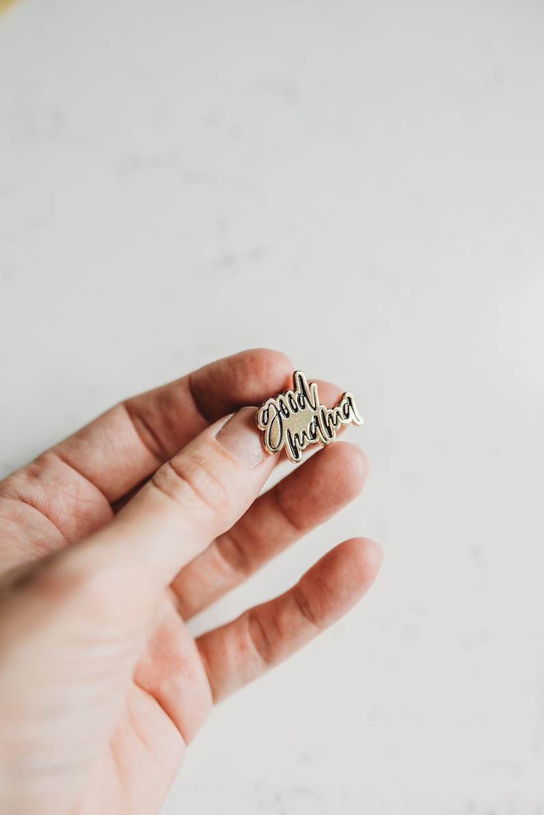 Good Mama Enamel Pin Gold and Black - Etsy