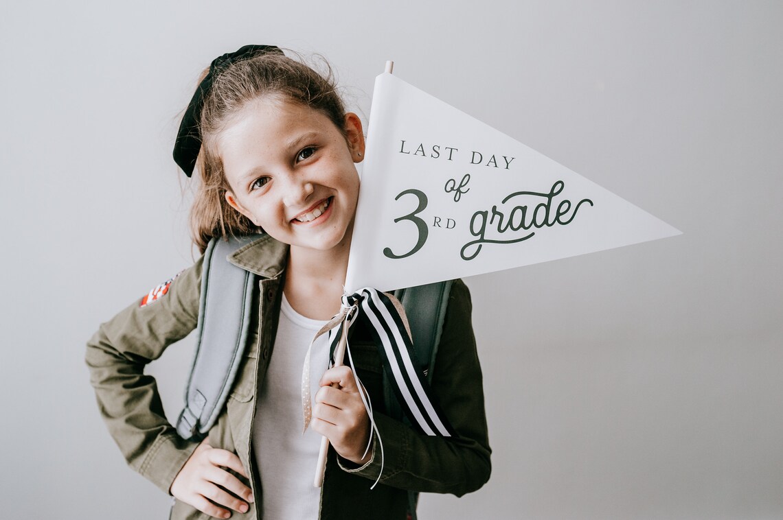 Last Day of School Flag - Etsy