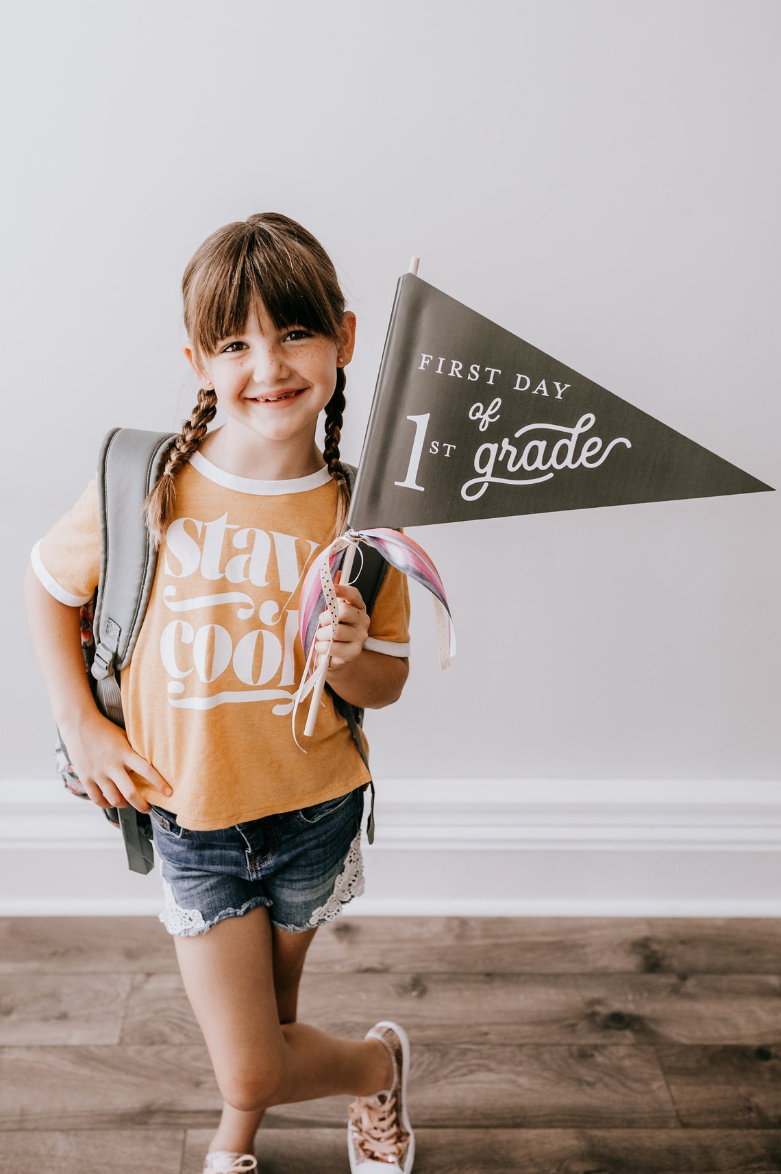 First Day of School Flag Back to School Flag - Etsy