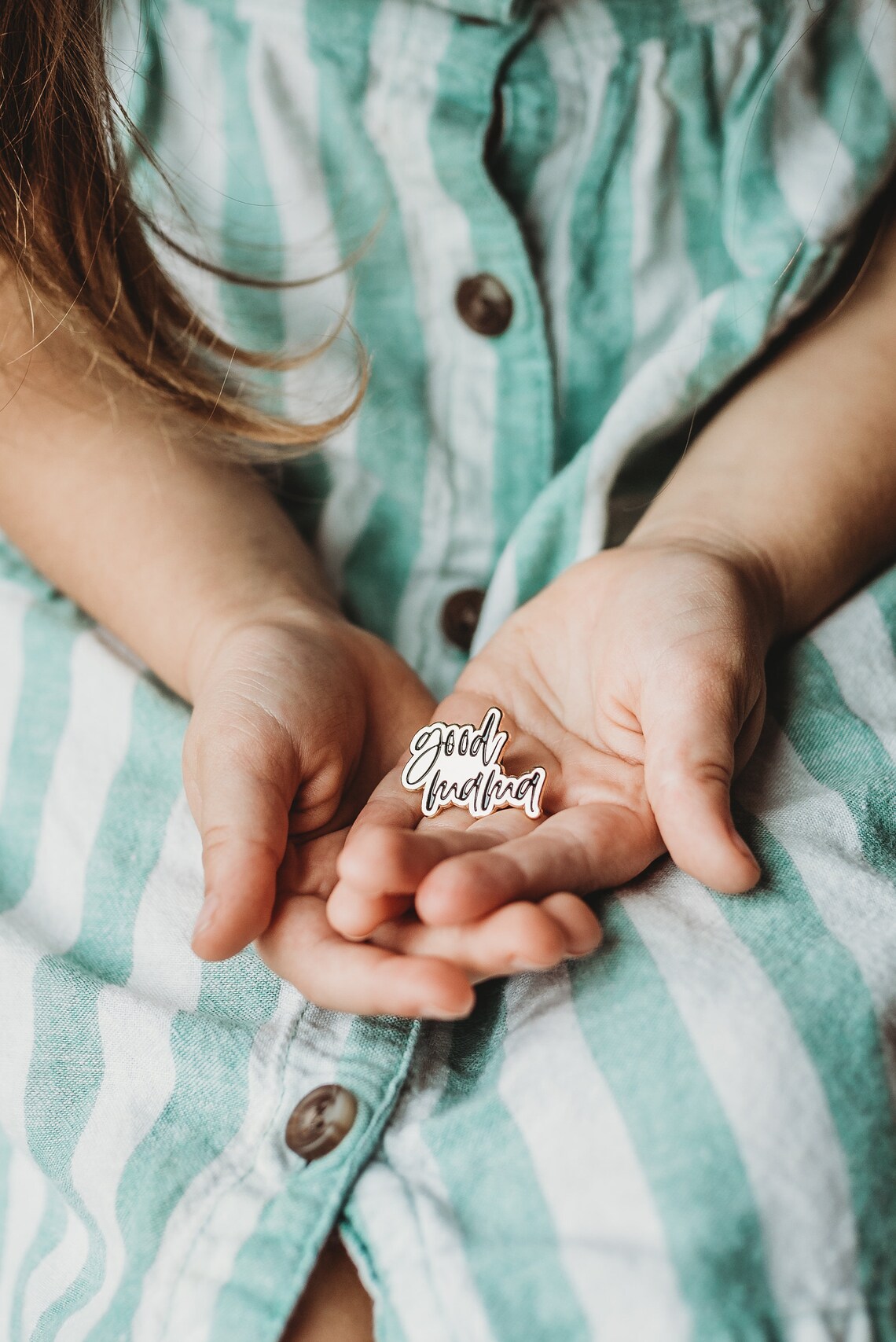 Good Mama Enamel Pin Gold and Black - Etsy