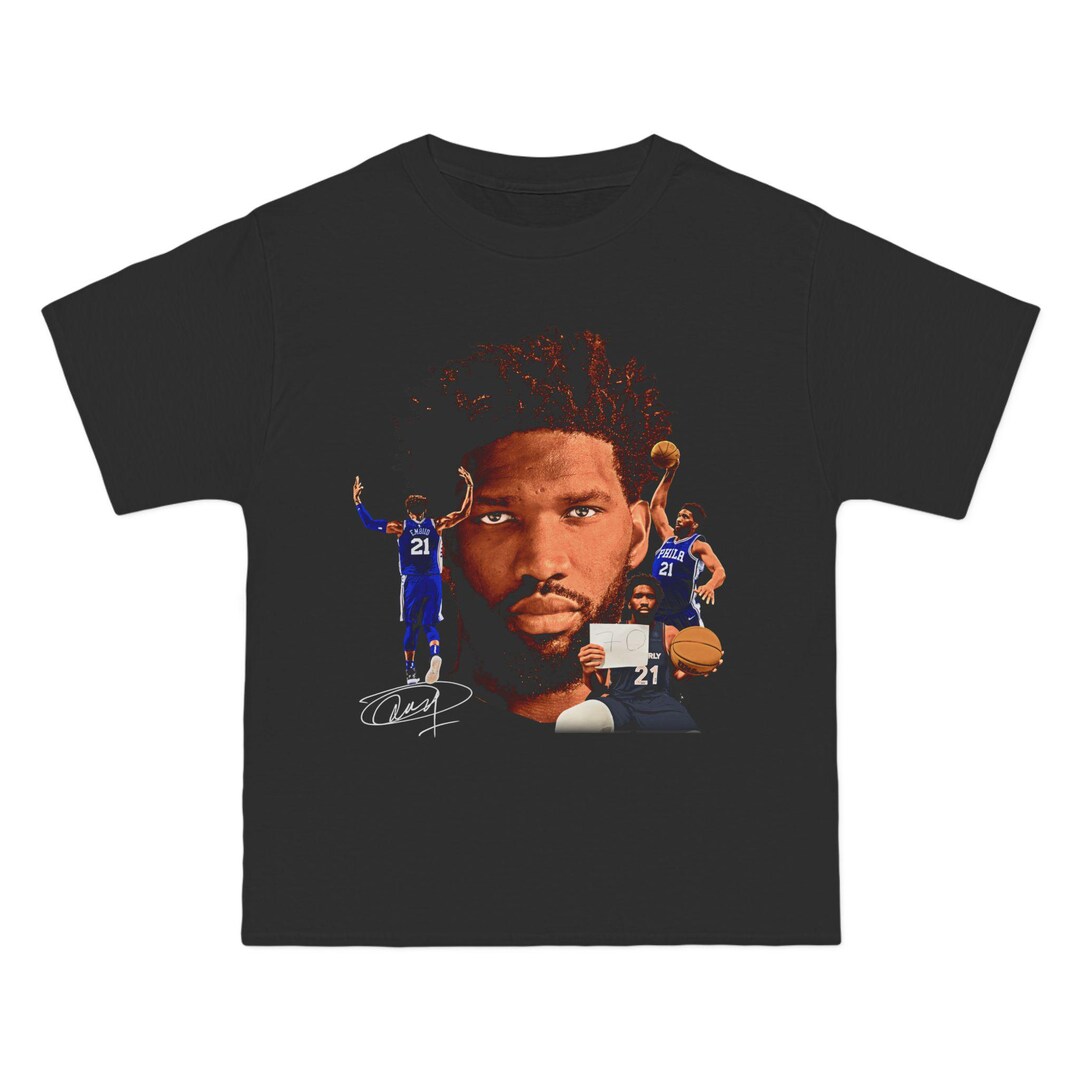 Joel Embiid Philadelphia 76ers Vintage Graphic T-shirt - Retro NBA MVP ...