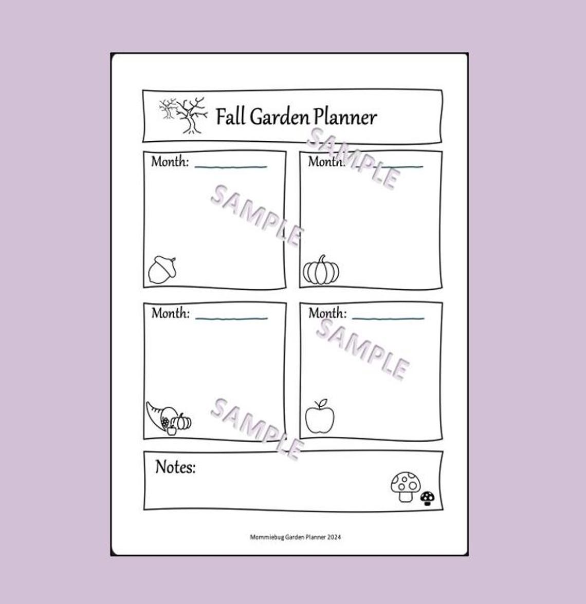 Simple Seasonal Gardening Calendar, Monthly Garden Calendar, Garden ...