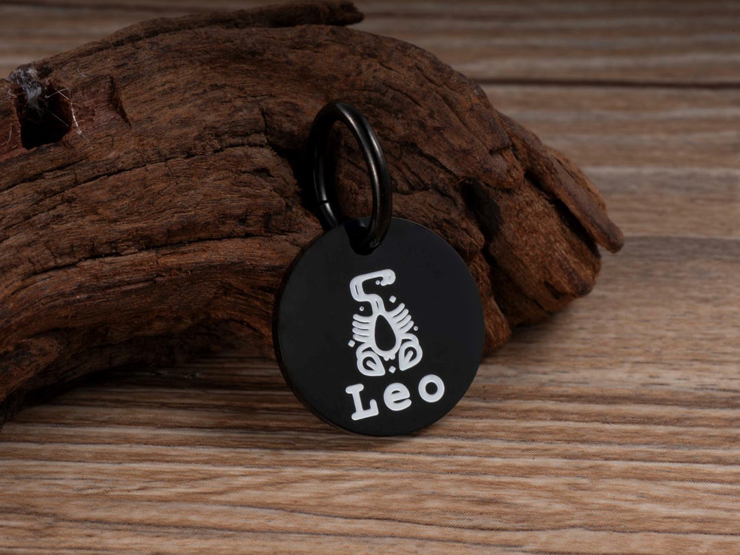 Custom Scorpio Zodiac Dog ID Tag Gold Cat Name Tag Gifts for Pets ...
