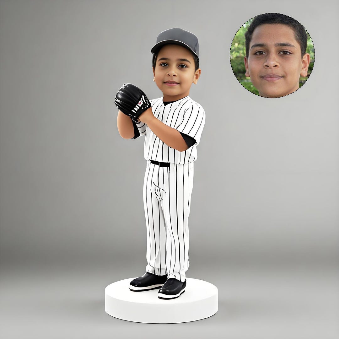 Custom Son Bobblehead From Photo, Cake Topper Accessories, 3d Printed ...