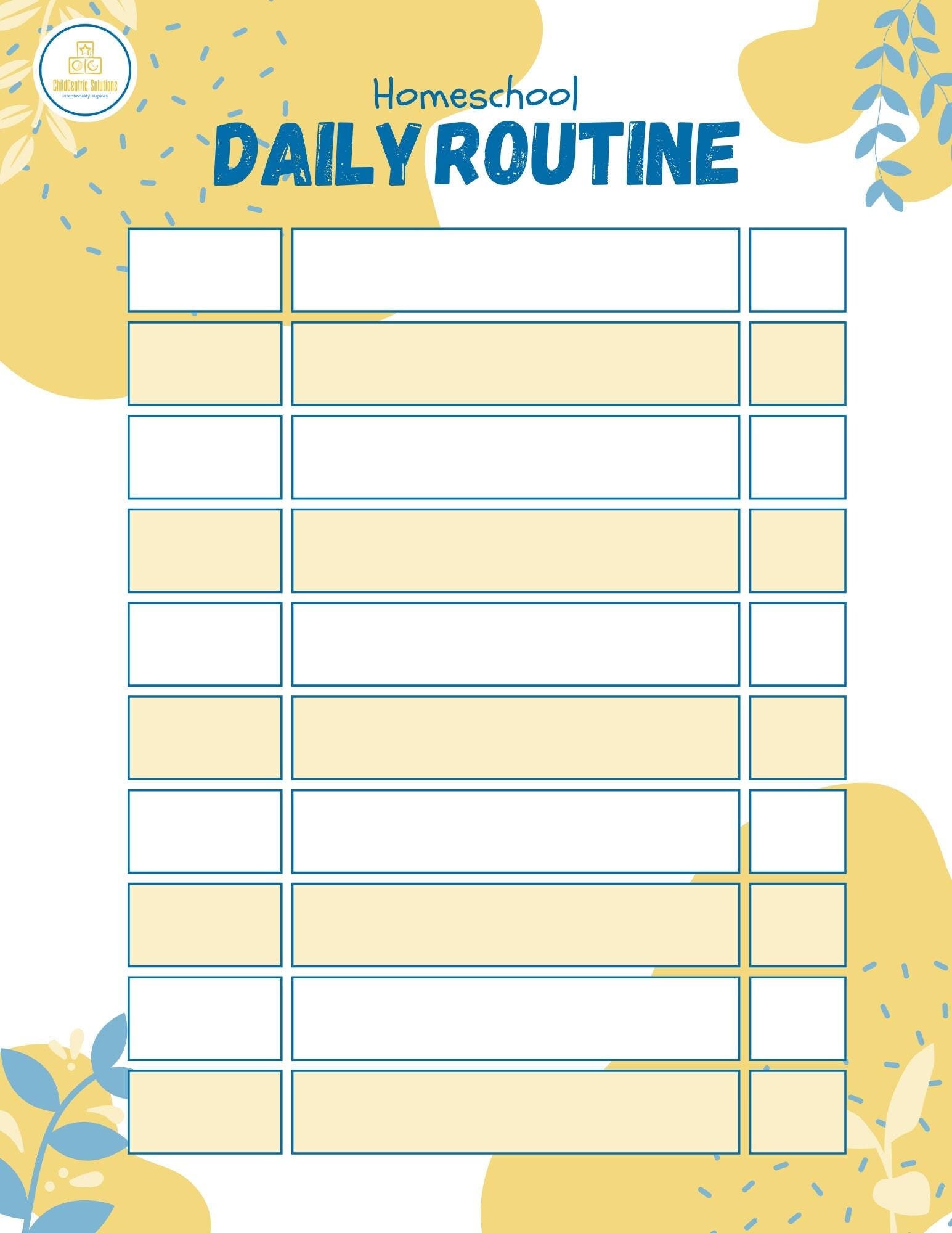 Homeschool Schedule Template, Planner Template, SAHM/SAHD Organizer - Etsy