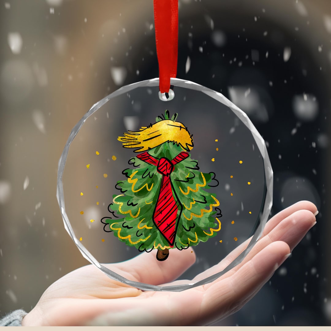 Trump Christmas Tree Ornament, Trump Christmas Ornament, Funny Donald ...