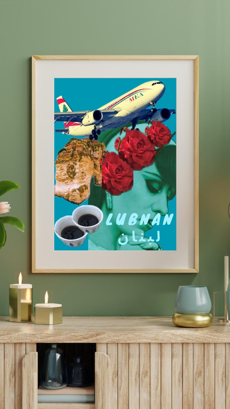 Lebanese, Arabic Fairouz, Wall Art, Poster, Travel, Beirut, Retro ...