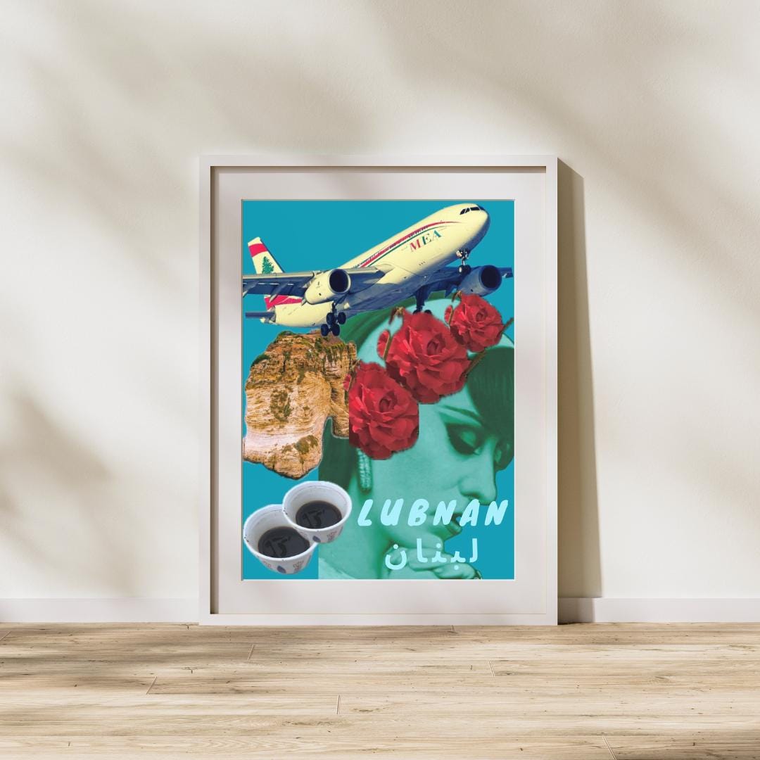 Lebanese, Arabic Fairouz, Wall Art, Poster, Travel, Beirut, Retro ...