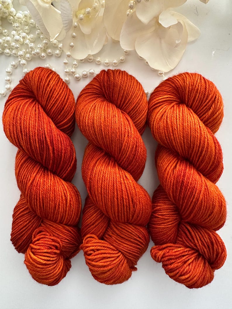 Paprika - Rust Yarn / Indie Dyed / Superwash / Dk - Etsy