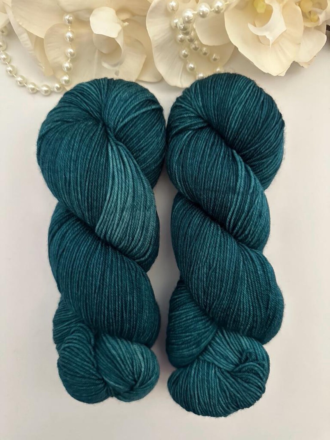 Christmas Spruce - Teal Hand-dyed Yarn / Indie Dyed / Superwash / Sock ...