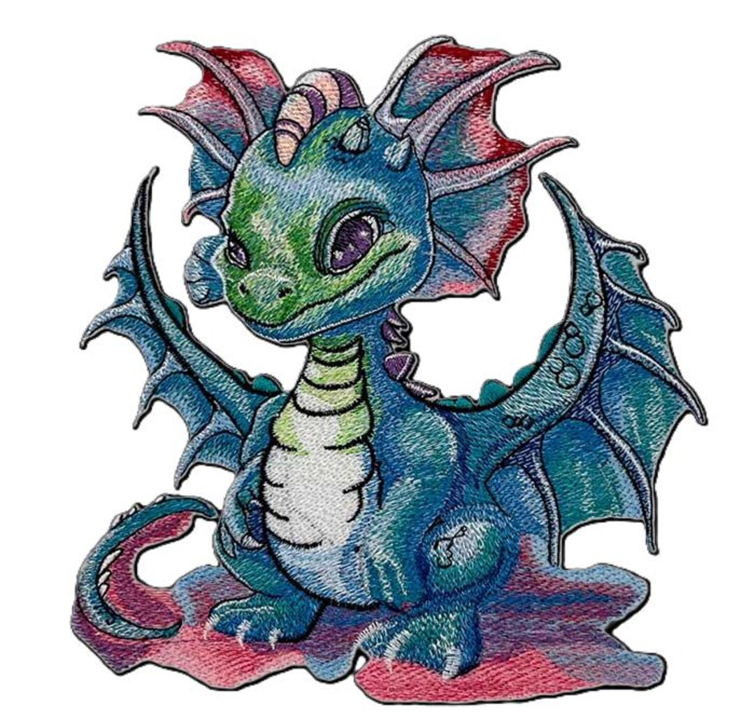 Cute Dragon Machine Embroidery Designs Multiple Sizes XS L Premium ...