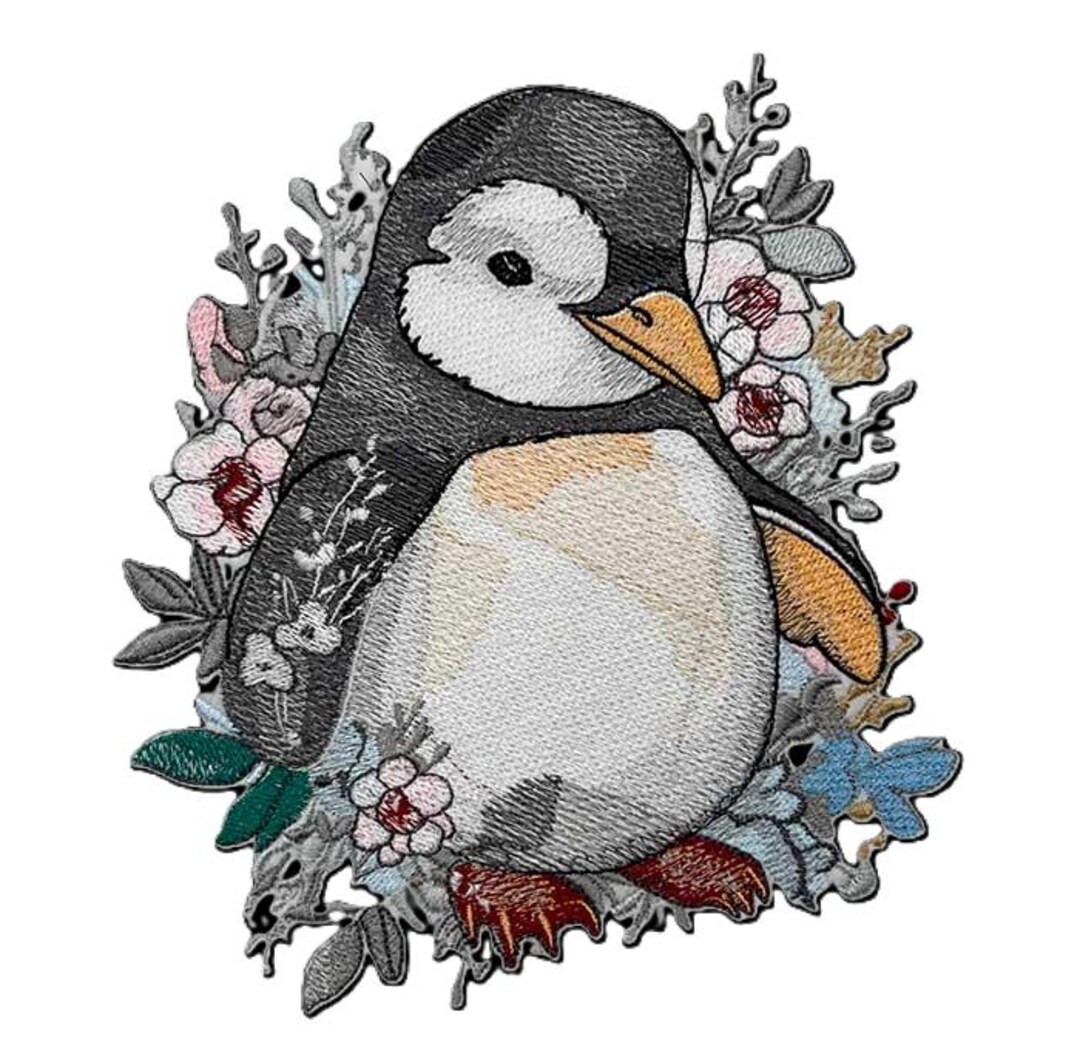 Floral Penguin Machine Embroidery Designs Multiple Sizes XS L Premium ...