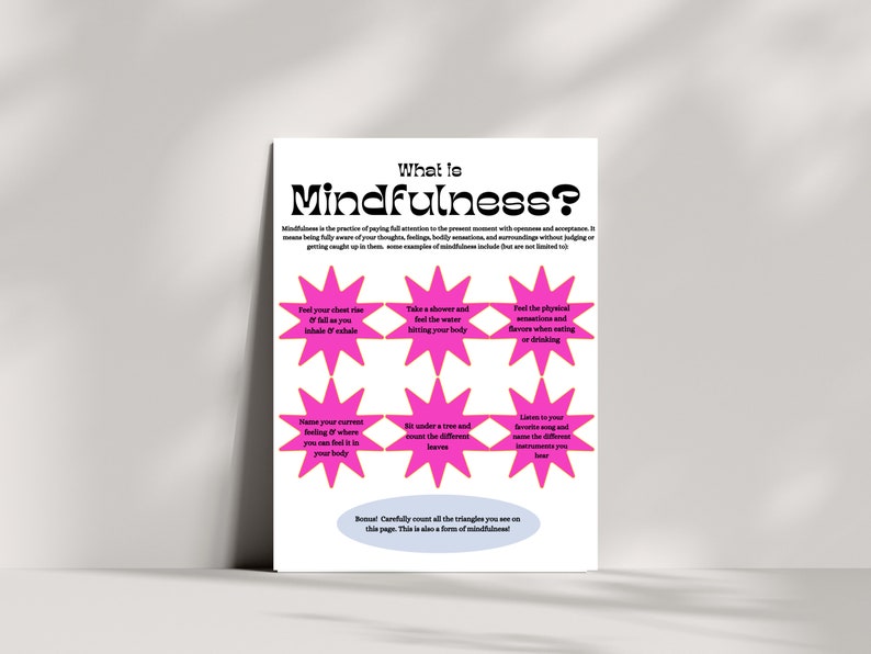 Mindfulness for Teens and Adults Handout, Mindfulness Ideas, DBT ...