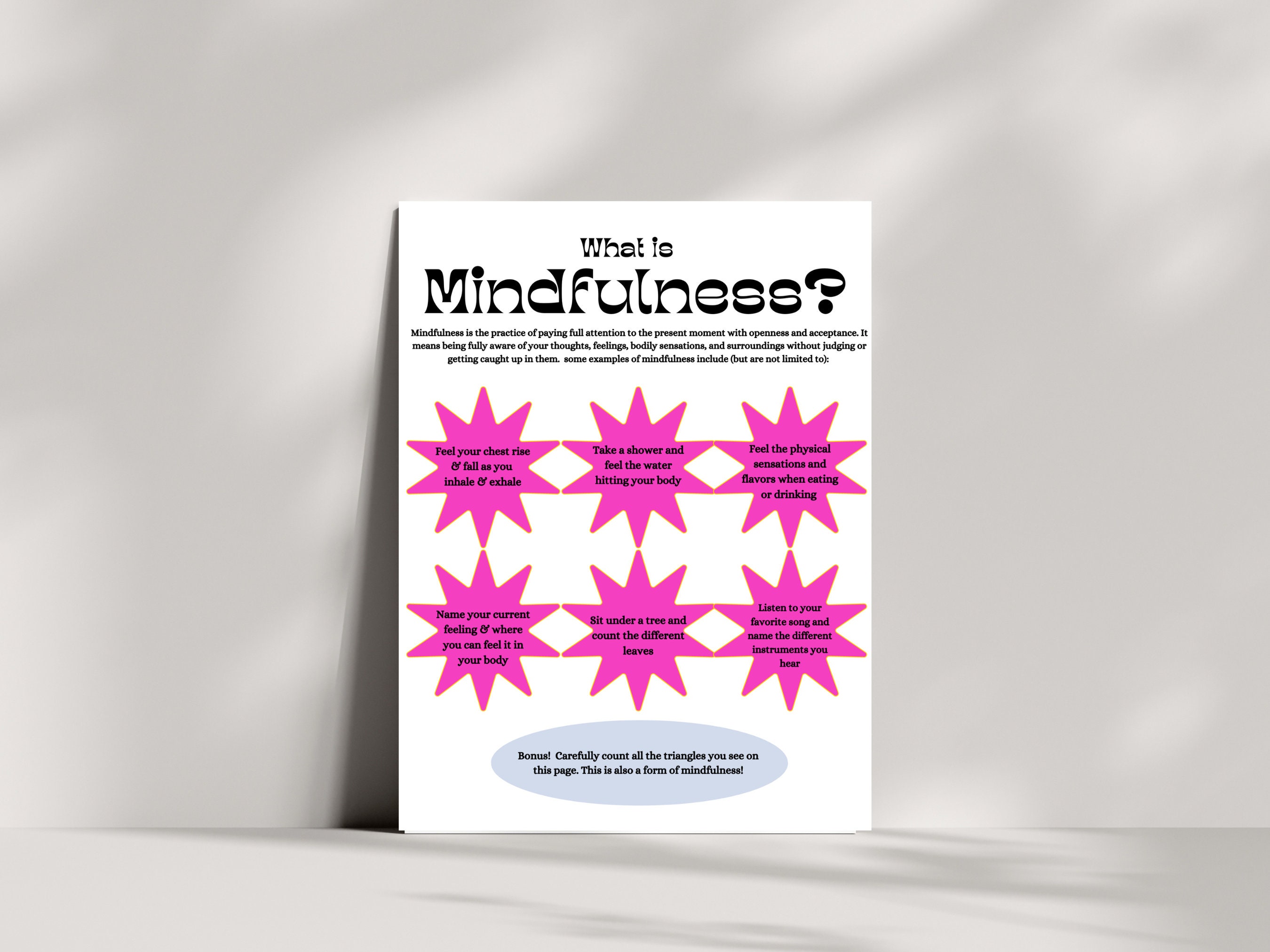 Mindfulness for Teens and Adults Handout, Mindfulness Ideas, DBT ...
