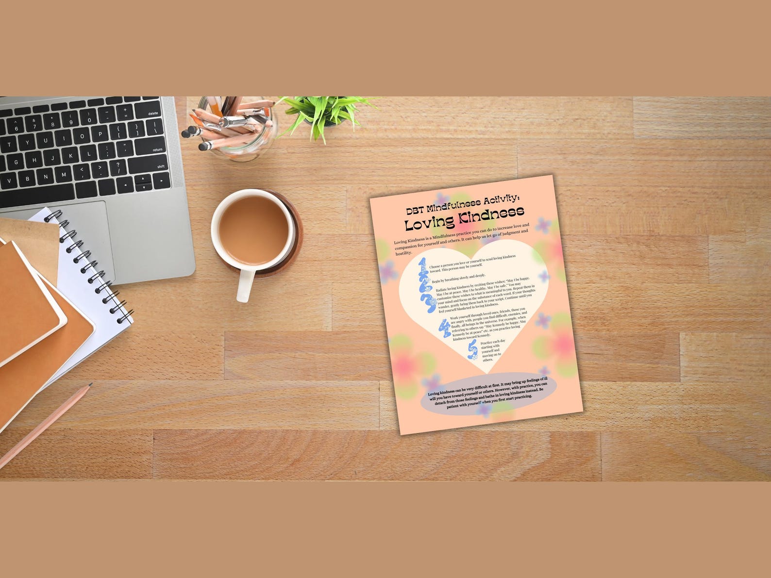 DBT Loving Kindness Mindfulness Handout | Printable Worksheet for ...