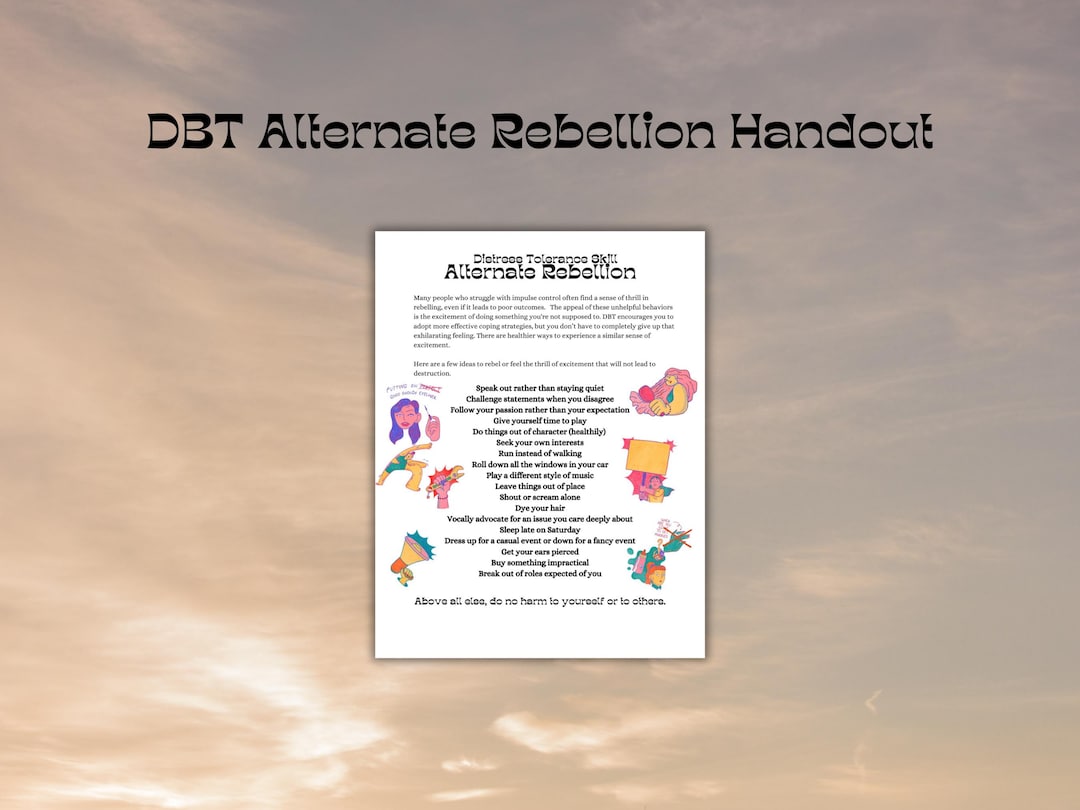 DBT Alternate Rebellion Skill - Emotional Regulation Strategies ...