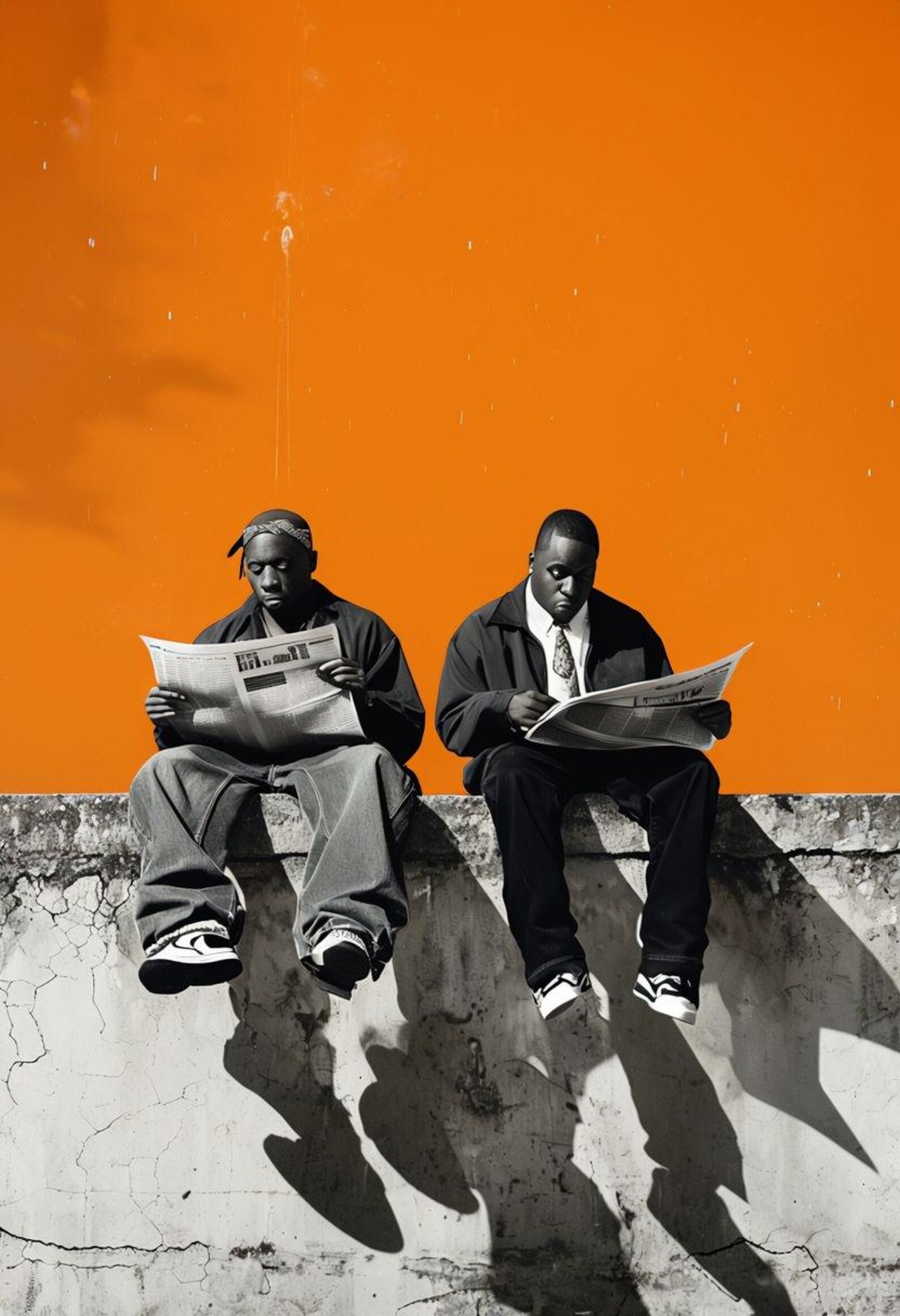 Rapper Poster, Hip Hop Art, Tupac and Biggie Painting, Digital Poster ...