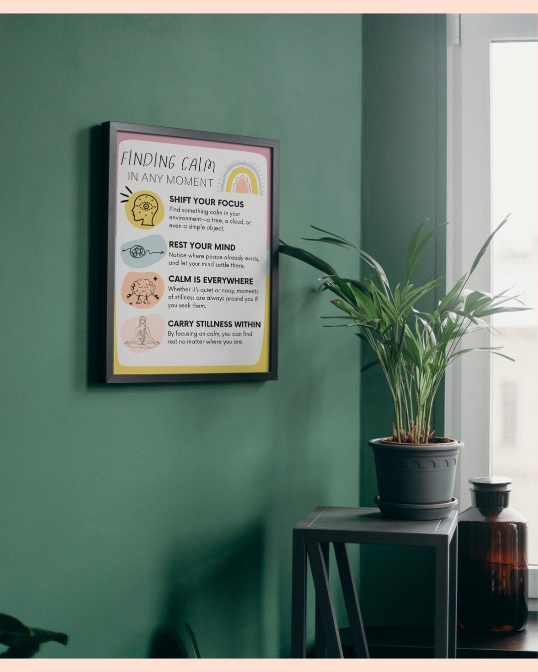 Finding Calm Poster & Handout for Mental Health Counselors - Etsy