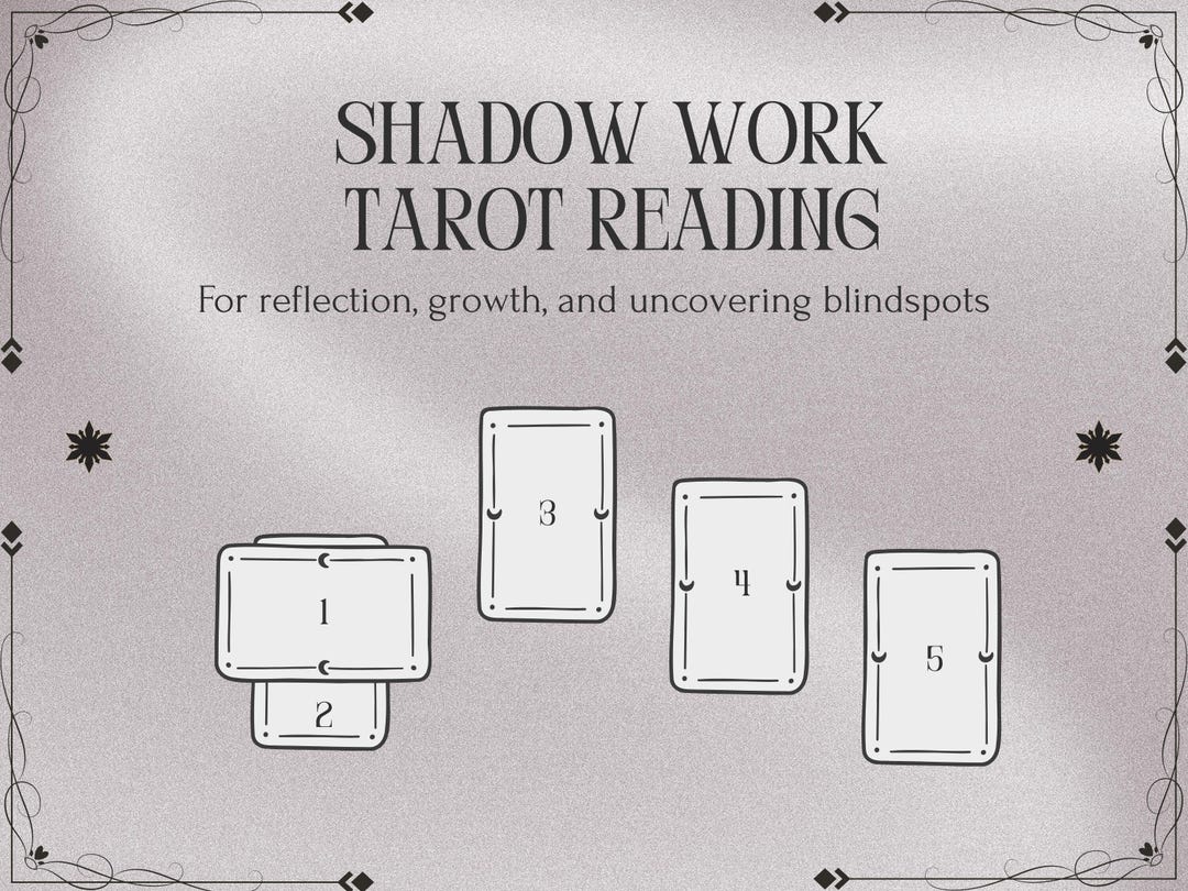 Shadow Work Tarot Reading – 5 Card Spread for Inner Reflection, Healing ...
