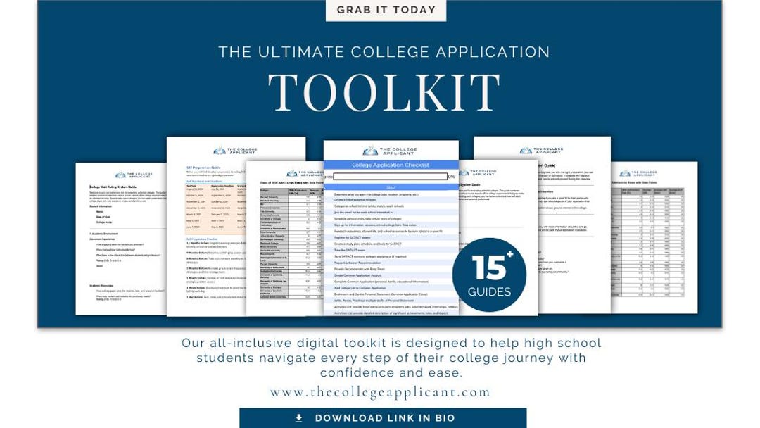 The Ultimate College Application Toolkit - Etsy