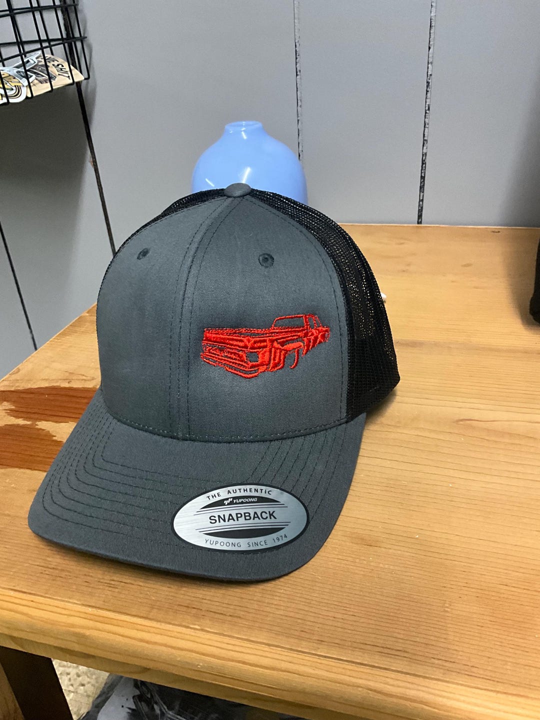 Custom Embroidered Hat Squarebody Dually Snapback Trucker Hat - Etsy