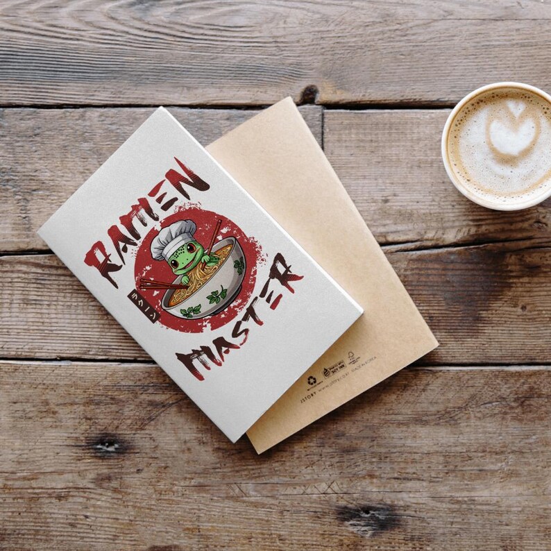 Ramen Master Gecko PNG - Funny Gecko Chef Illustration - Foodie Gecko ...