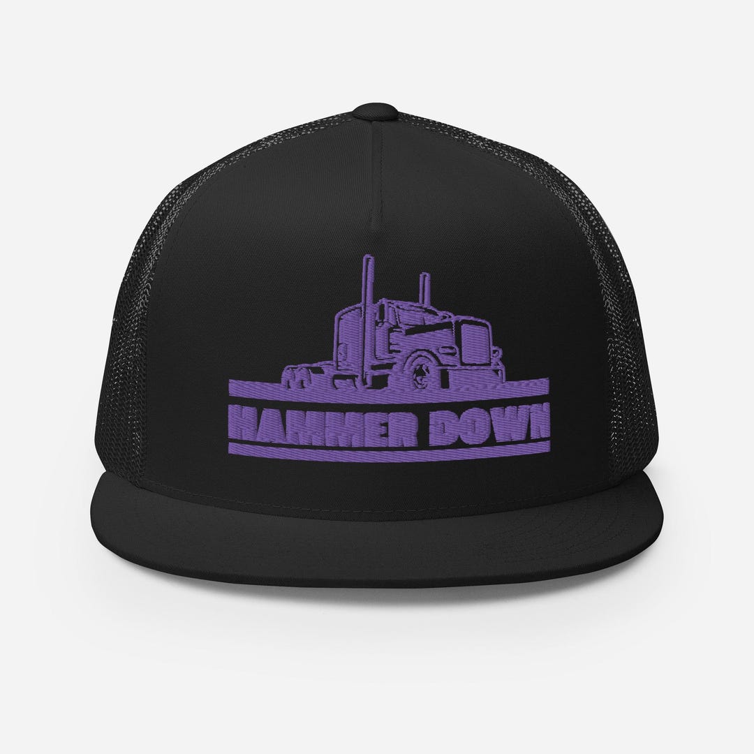 Hammer Down Logo Trucker Cap - Etsy