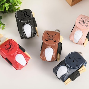 Personalized Golf Ball Bag,custom Golf Ball&tees Holder,christmas Gift ...