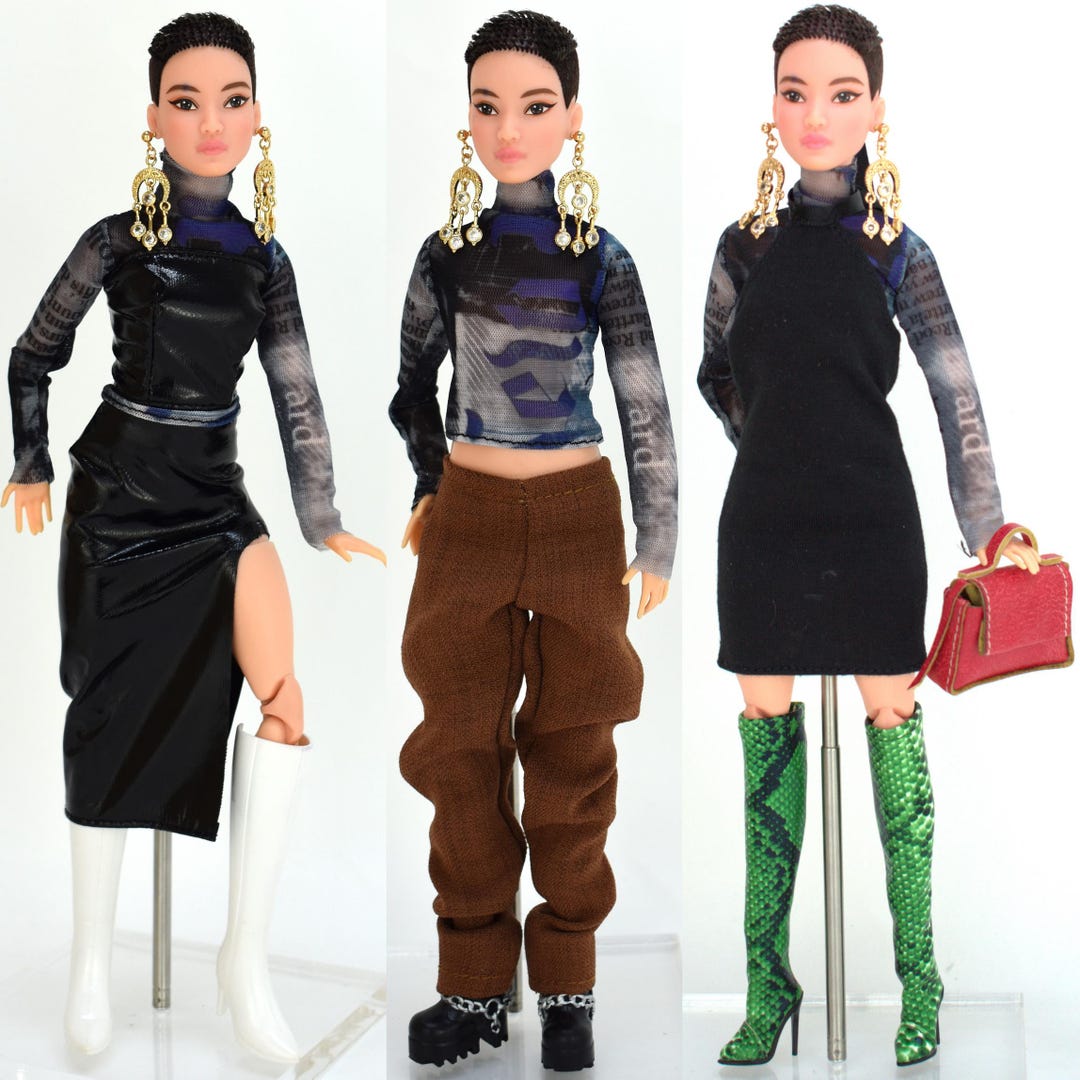 1/6 Scale BJD 11-13 Fashion Doll Quality Sheer Top Eclectic Mix - Etsy