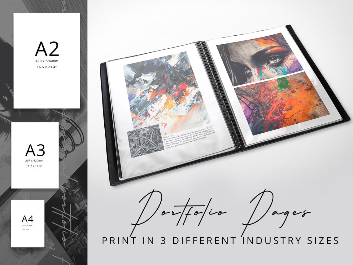ARTIST PORTFOLIO TEMPLATE: Elevate Your Artwork With a Creative Canva ...