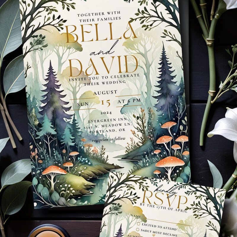 Fall Forest Wedding - Etsy