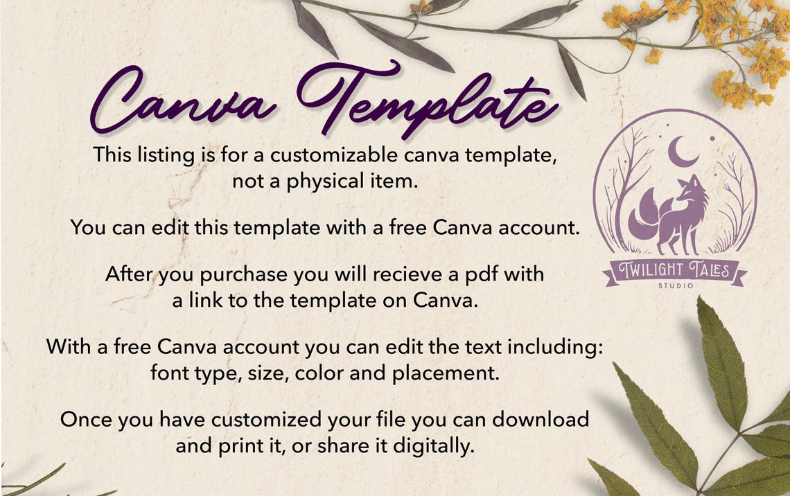 Watercolor Moth Wedding Invitation Template: Editable Nature Design ...