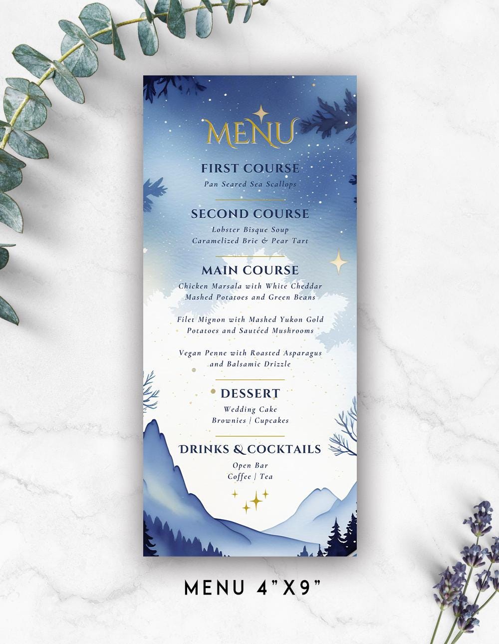 Night Court Wedding Invitation Suite | Elvish Fantasy Template (canva ...