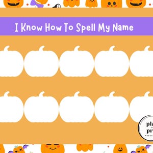 Preschool Halloween Worksheets, Personalized Name, Preschool Letter ...