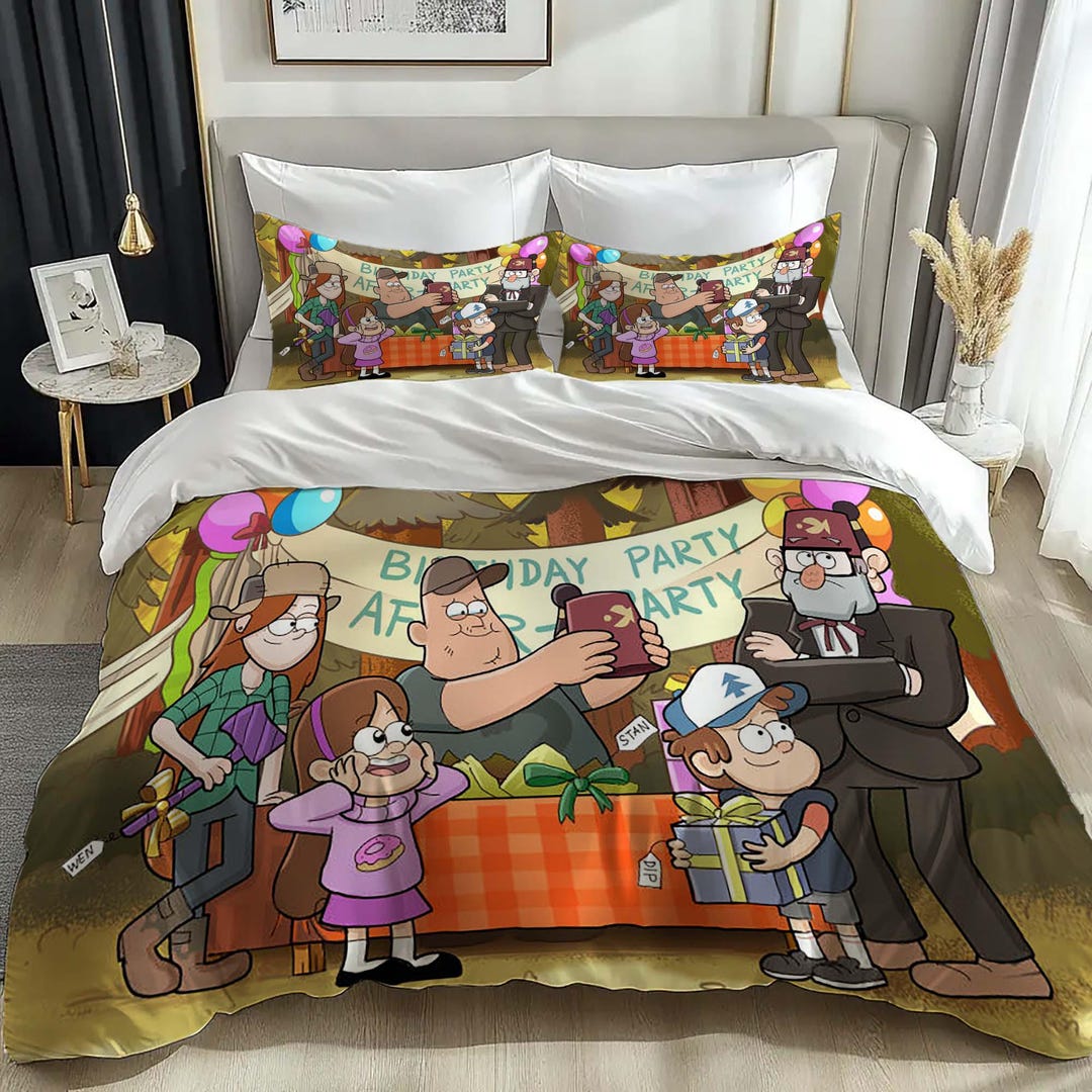 Personalized Name Gravity Falls Quilt Cover, Custom Pillow Cases, Bed ...