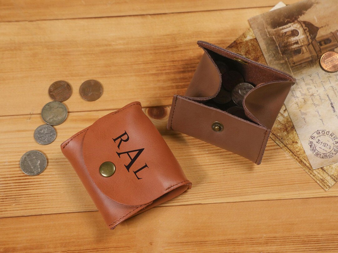 Custom Coin Pouch,mini Leather Coin Bag, Personalized Pouch, Leather ...