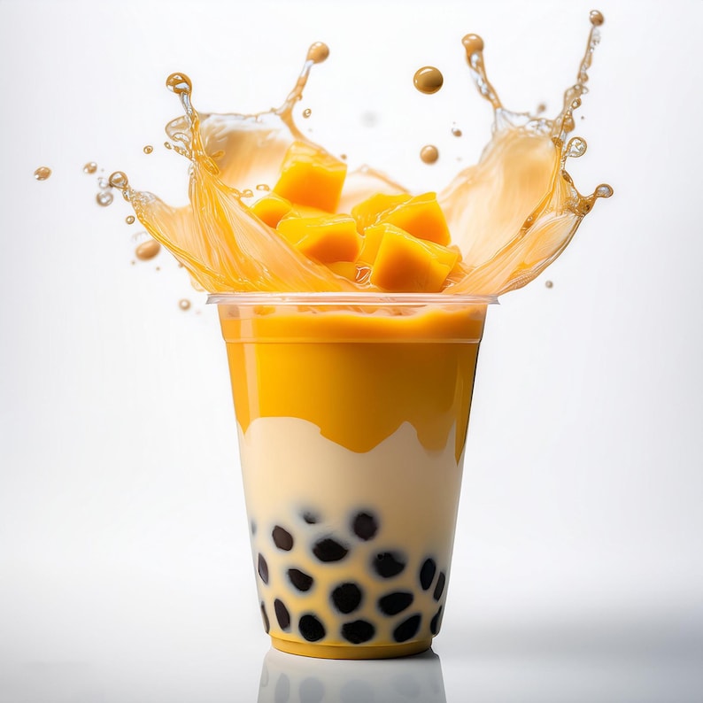 DIY Mango Bubble Tea Kit Letterbox Gift | Make 3 Boba Tea Servings at ...