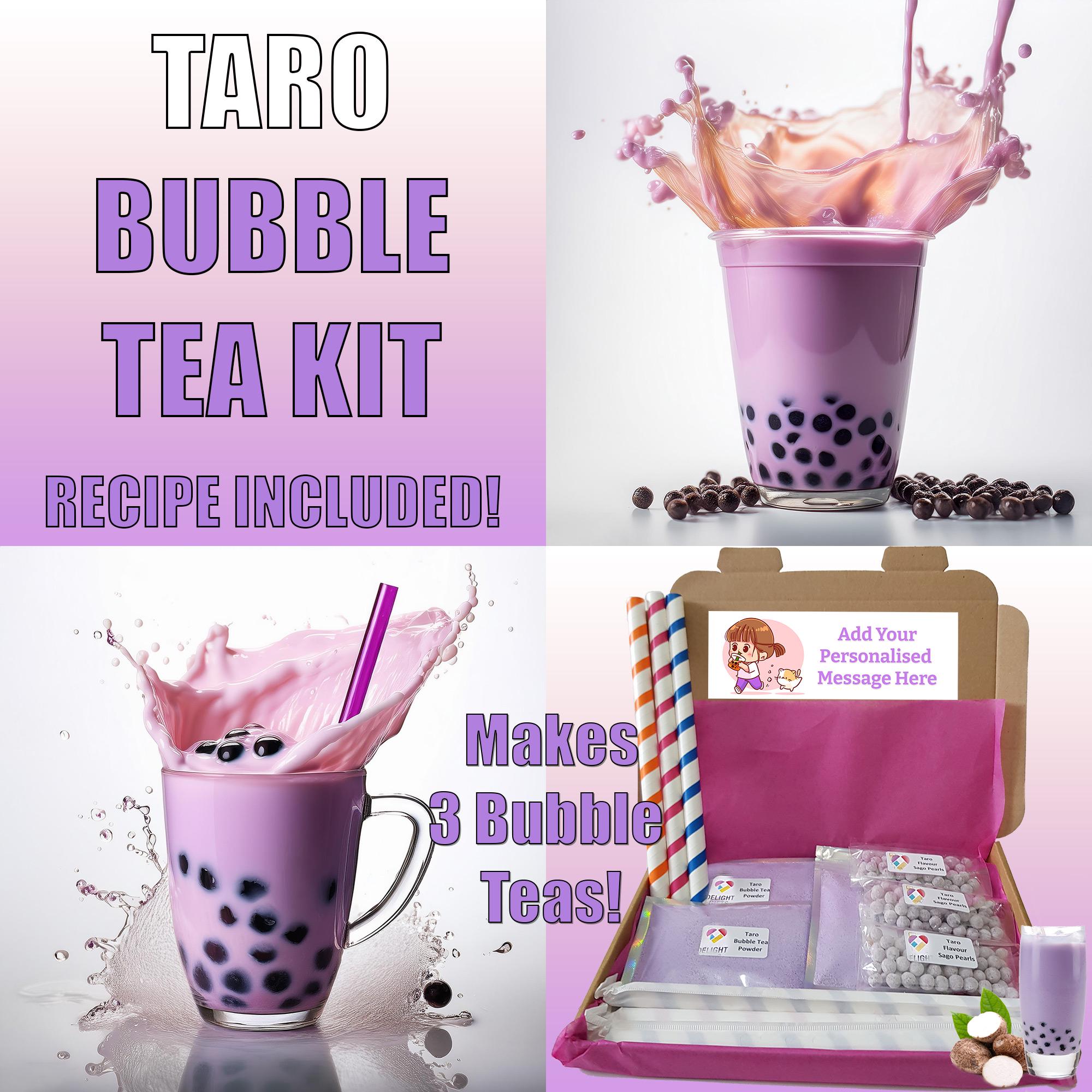 DIY Purple Taro Bubble Tea Kit | Letterbox Gift With Free Sticker - Etsy